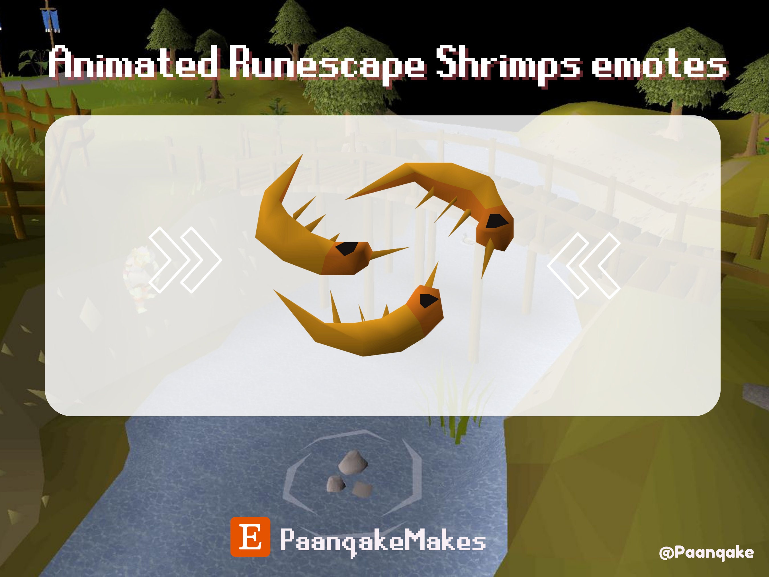 Animated Runescape Shrimp Emote Trio | Dancing Shrimp for Your Twitch ...