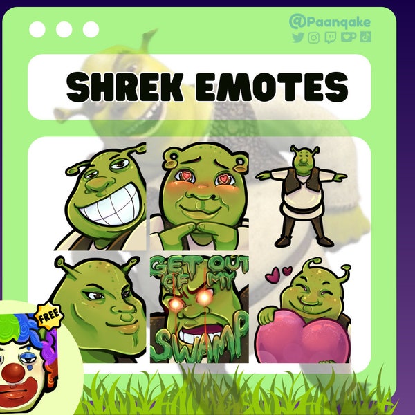 Shrek Overlay Twitch - Etsy