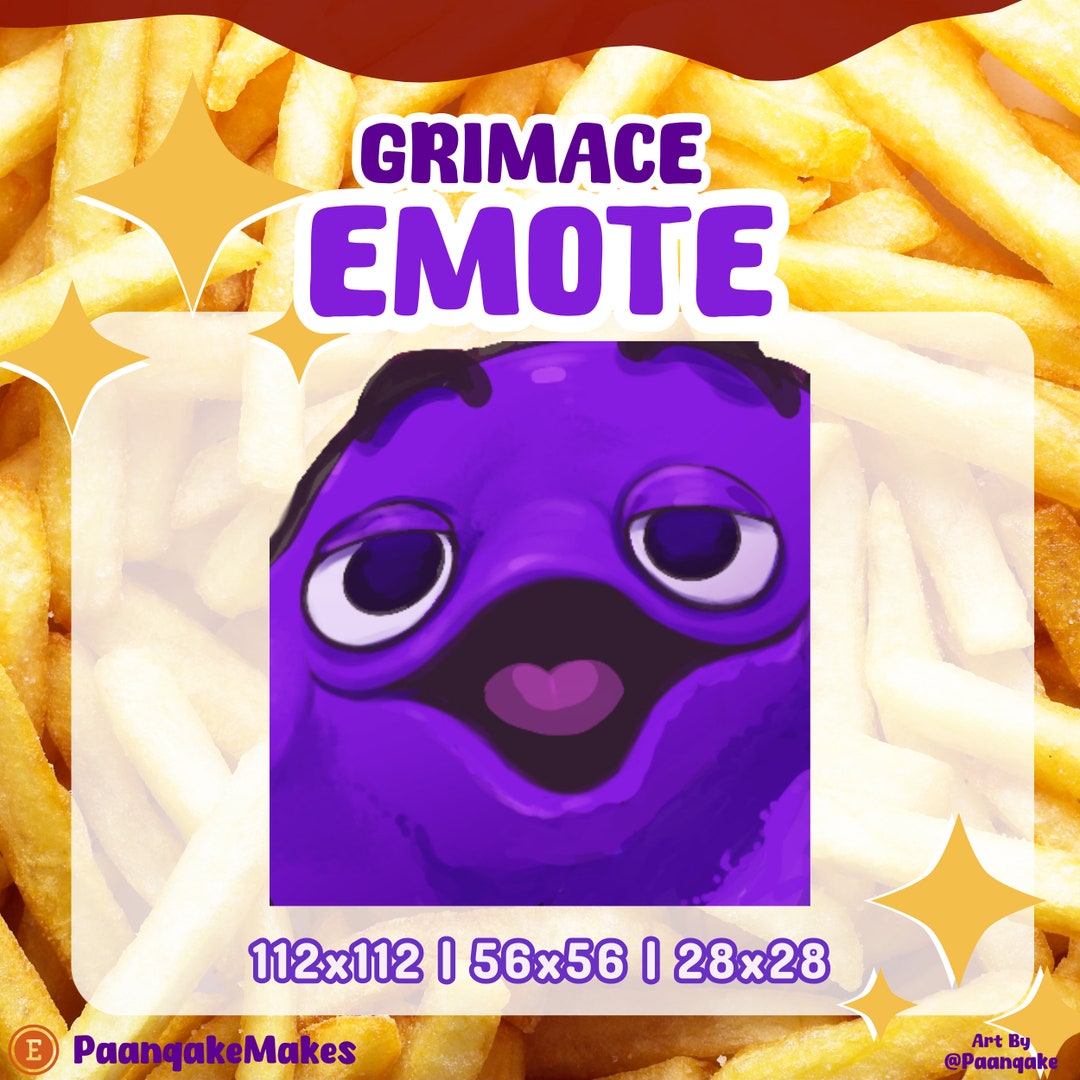 Grimace POG Emote / Descarga instantánea P2U Emote para streaming ...