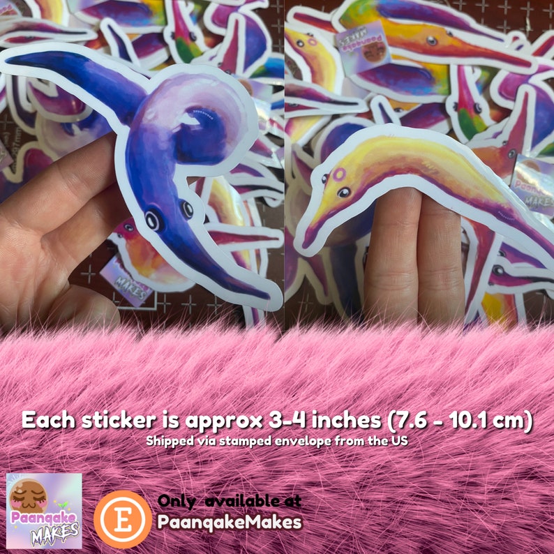 Pride Worms on a String Glossy Vinyl Stickers Choose Your Worm ...