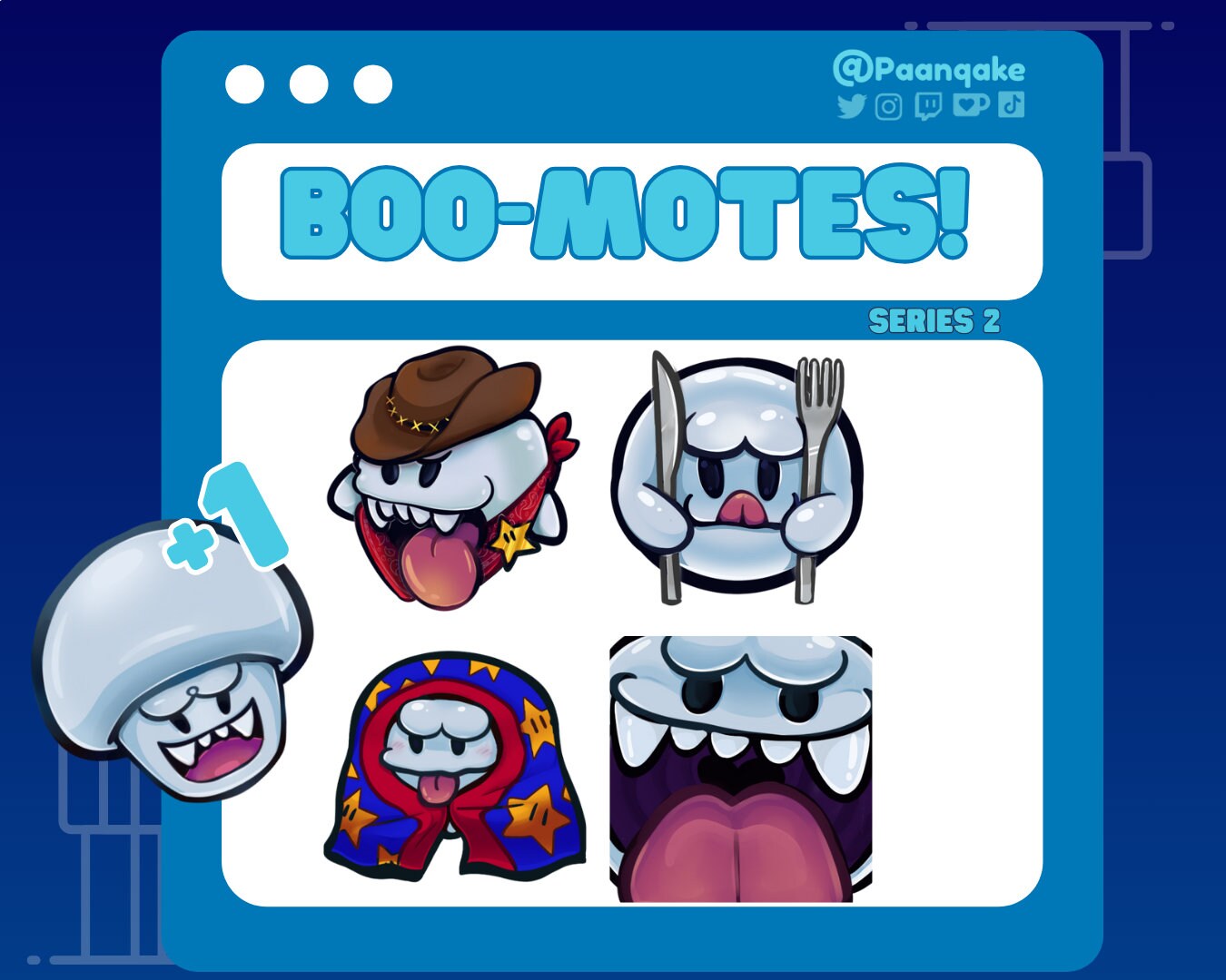 Boo Ghost Emote Set Express Your Spooky Side With 5 Unique Emotes P2U ...