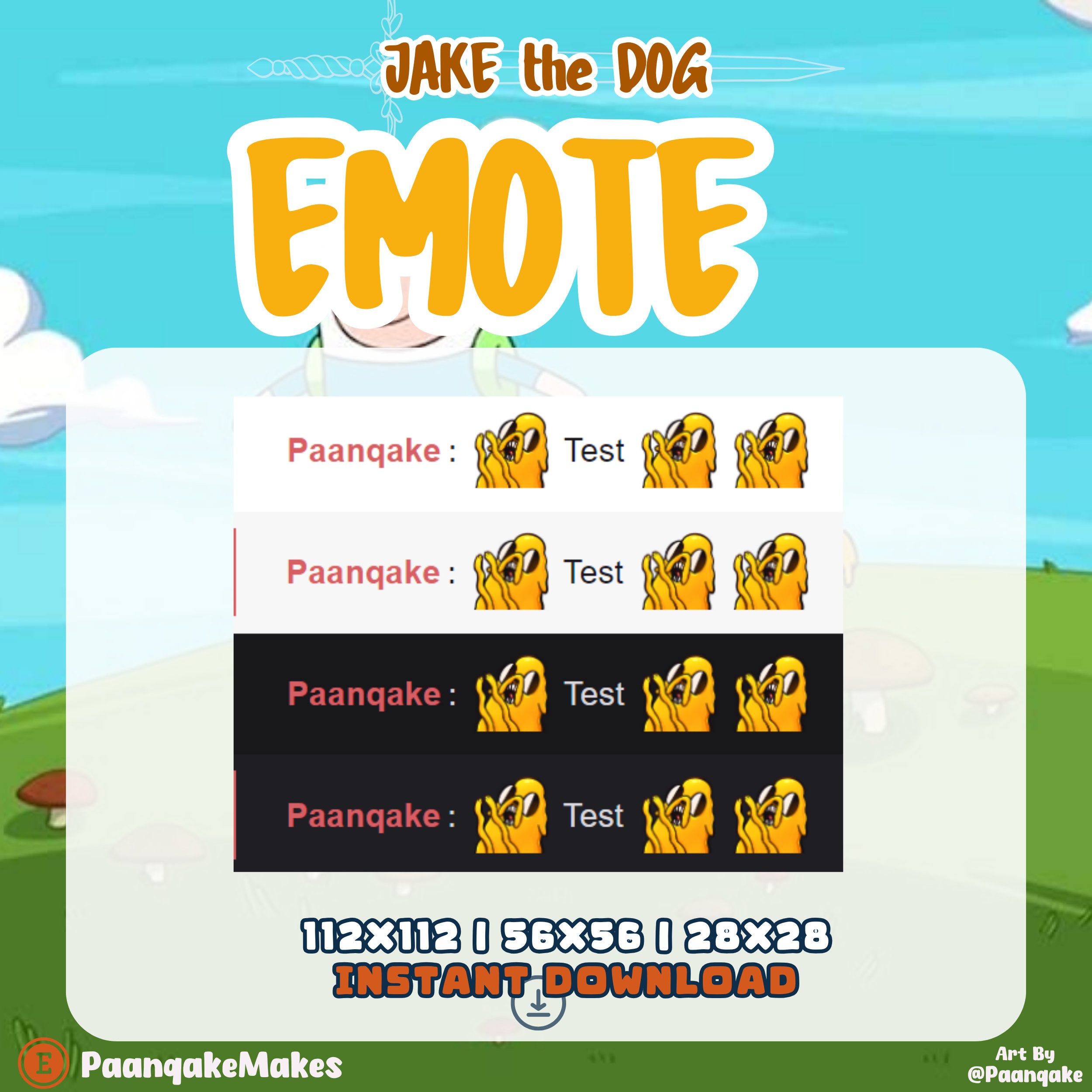 Screaming Jake AH Emote! Adventure Time Themed Emote for Streaming ...