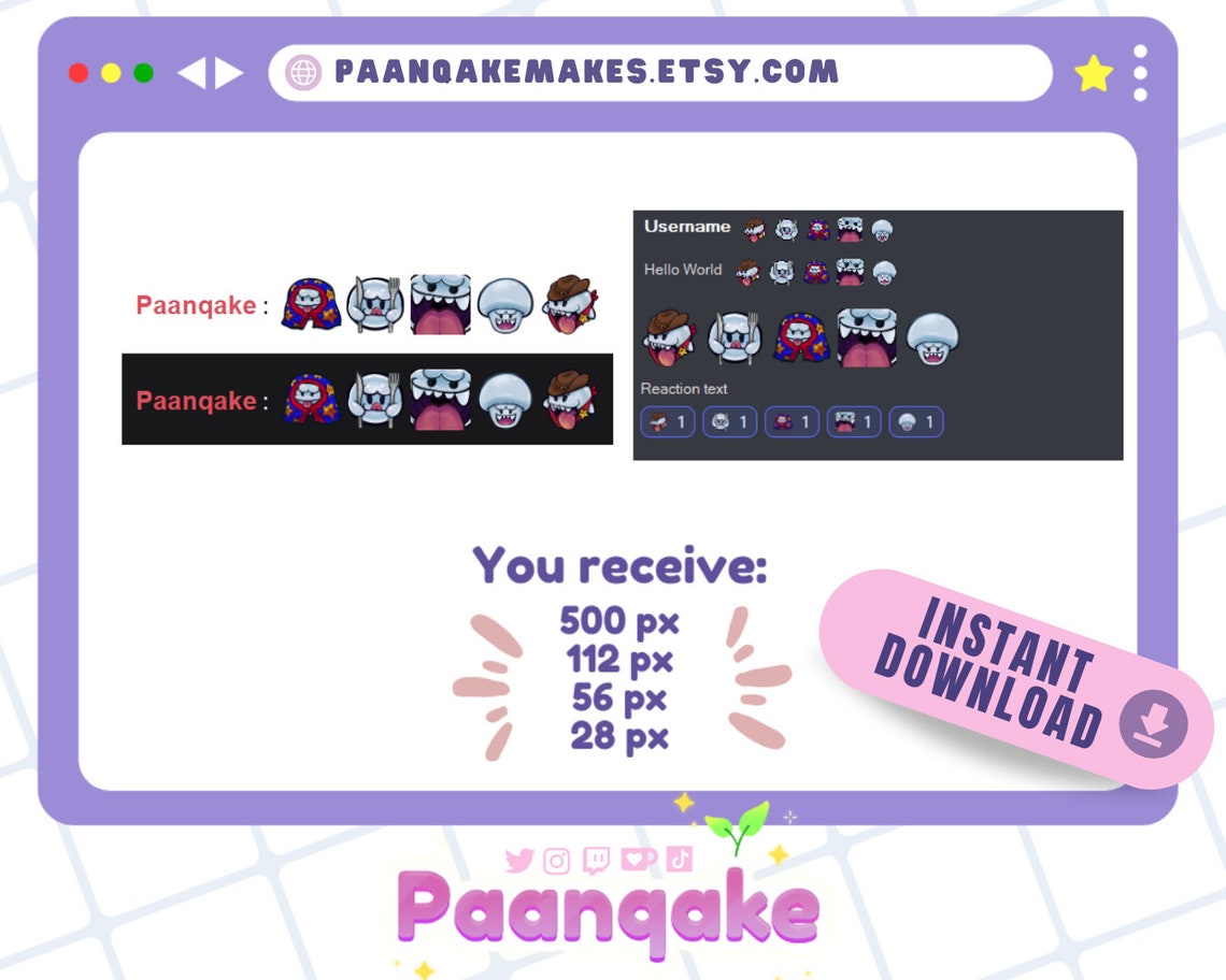 Boo Ghost Emote Set Express Your Spooky Side With 5 Unique Emotes P2U ...