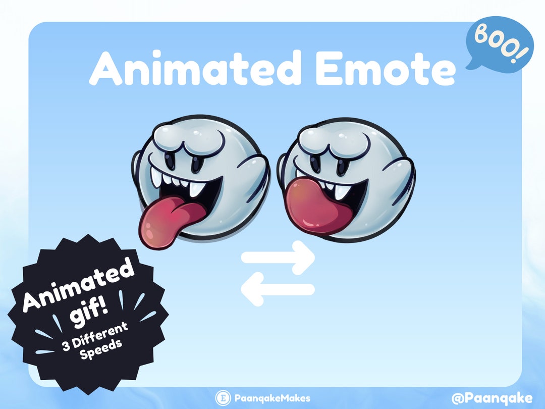 Animated Boo Emote for Twitch, Youtube, and Discord | 3 Different ...