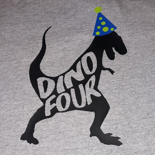 Dinosaur Birthday Party Invitation Dino FOUR Toddler Boy | Etsy