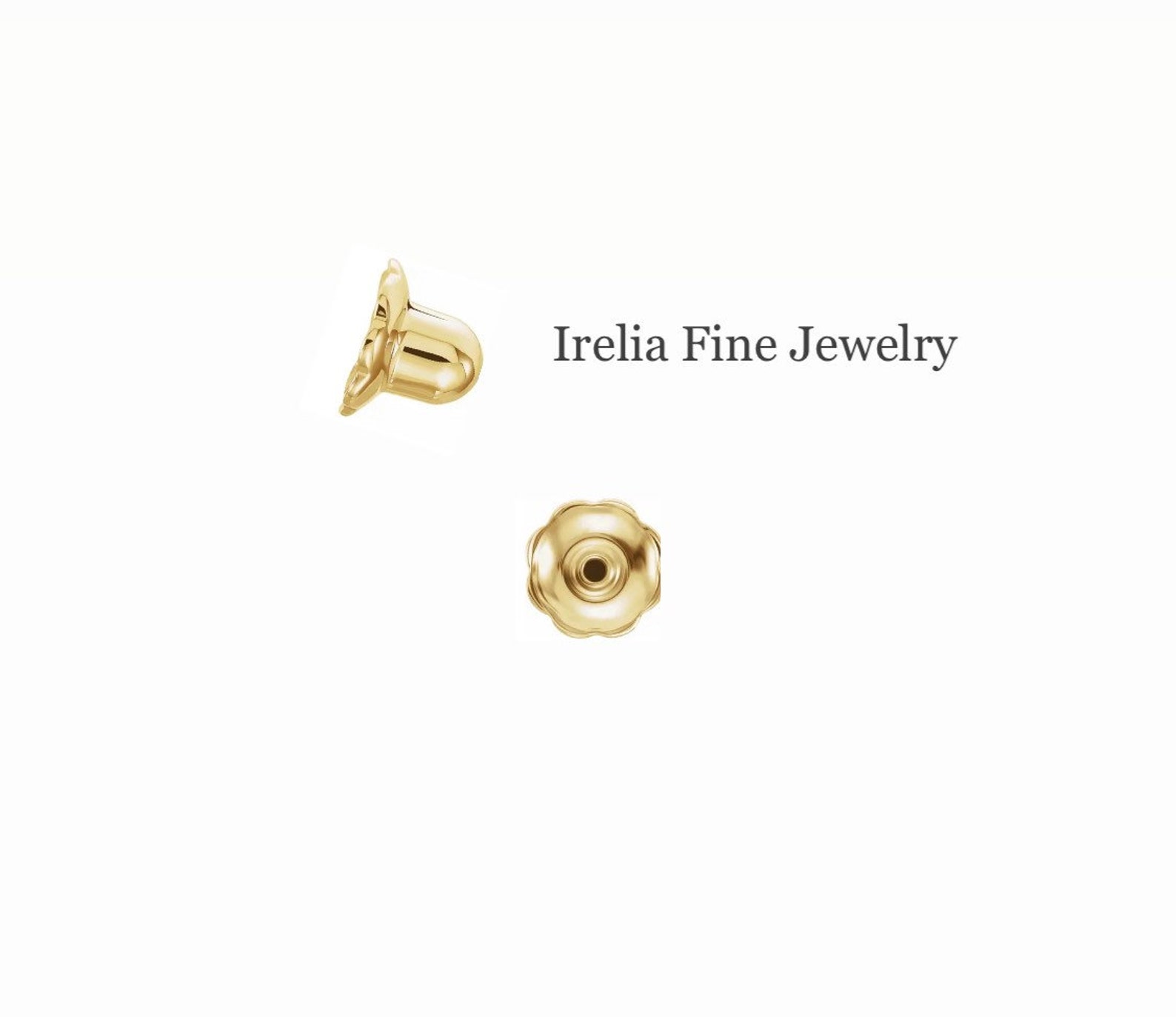 Pair 14K White Baby Threaded Earring Backs Protective Safety - Etsy