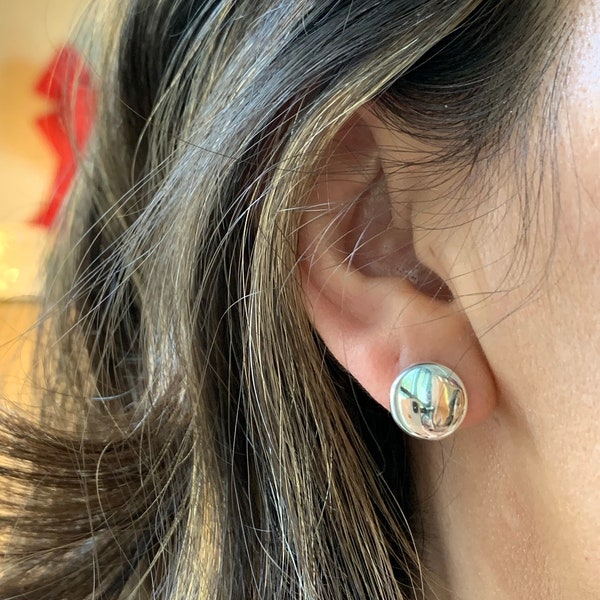 Button Earrings - Etsy