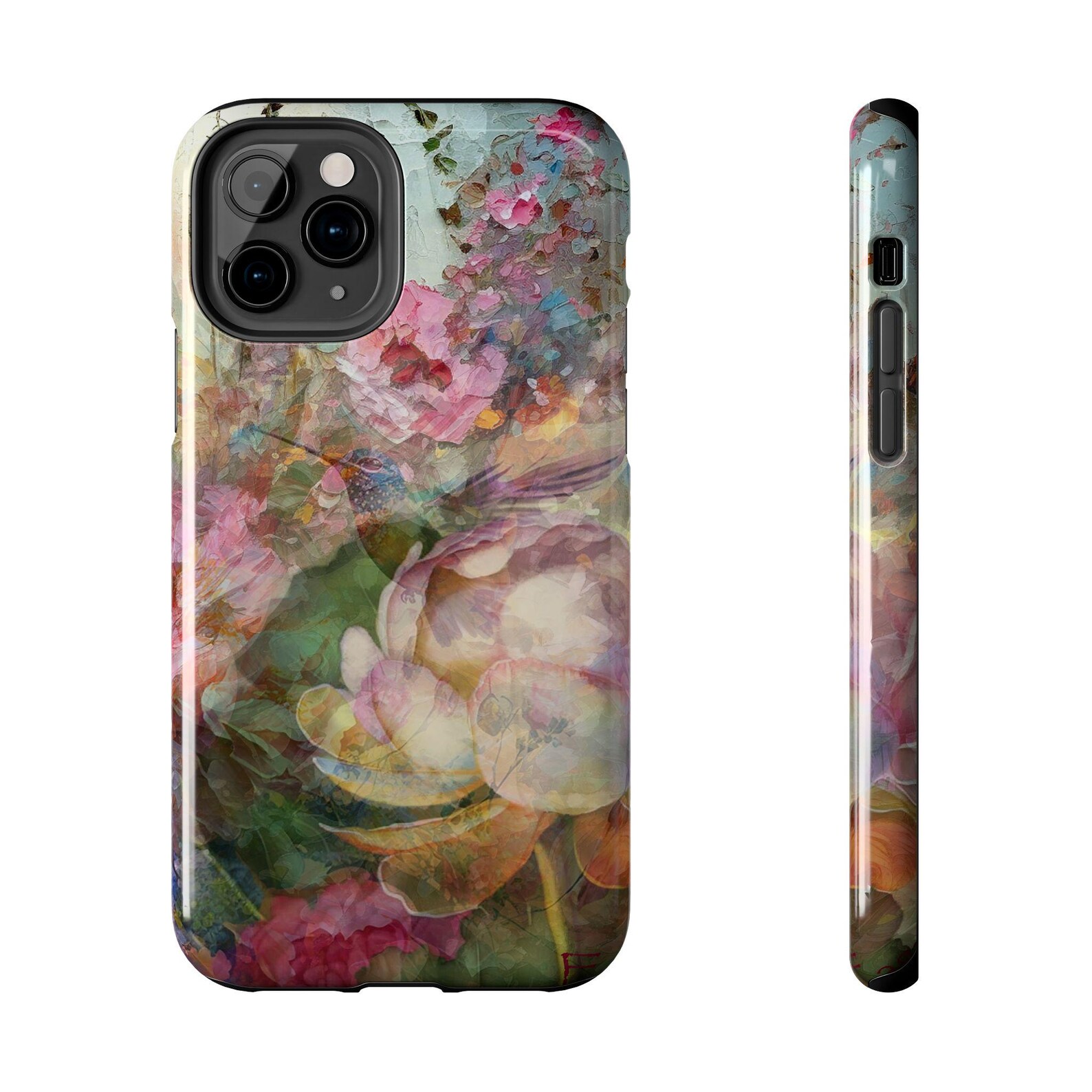 Floral Collage Tough Cell Phone Case - Strong Protective Cover for ...