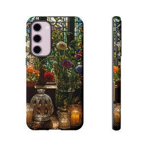Cottagecore Floral Phone Case: Stained Glass Design, Protective Cover ...