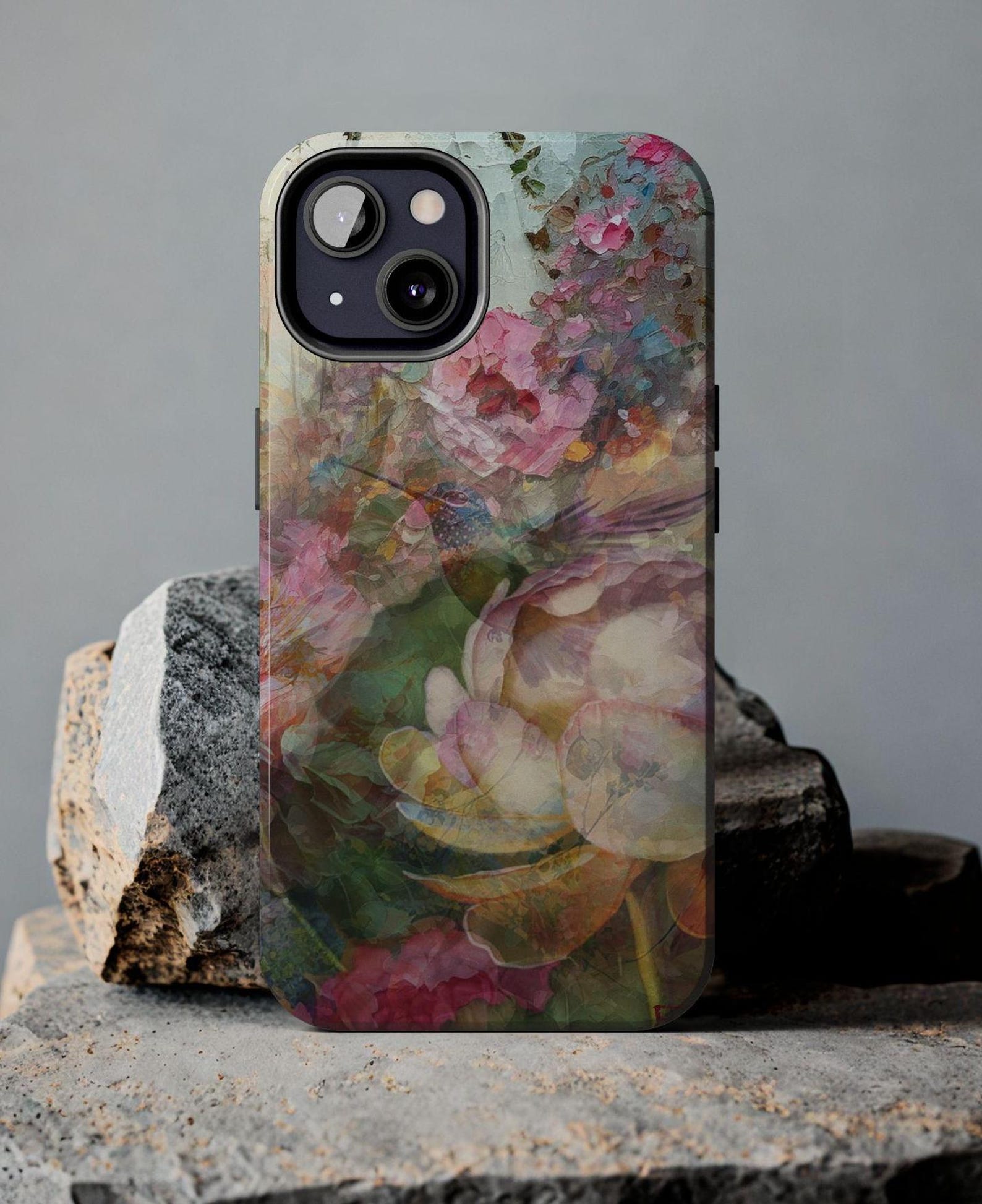 Floral Collage Tough Cell Phone Case - Strong Protective Cover for ...