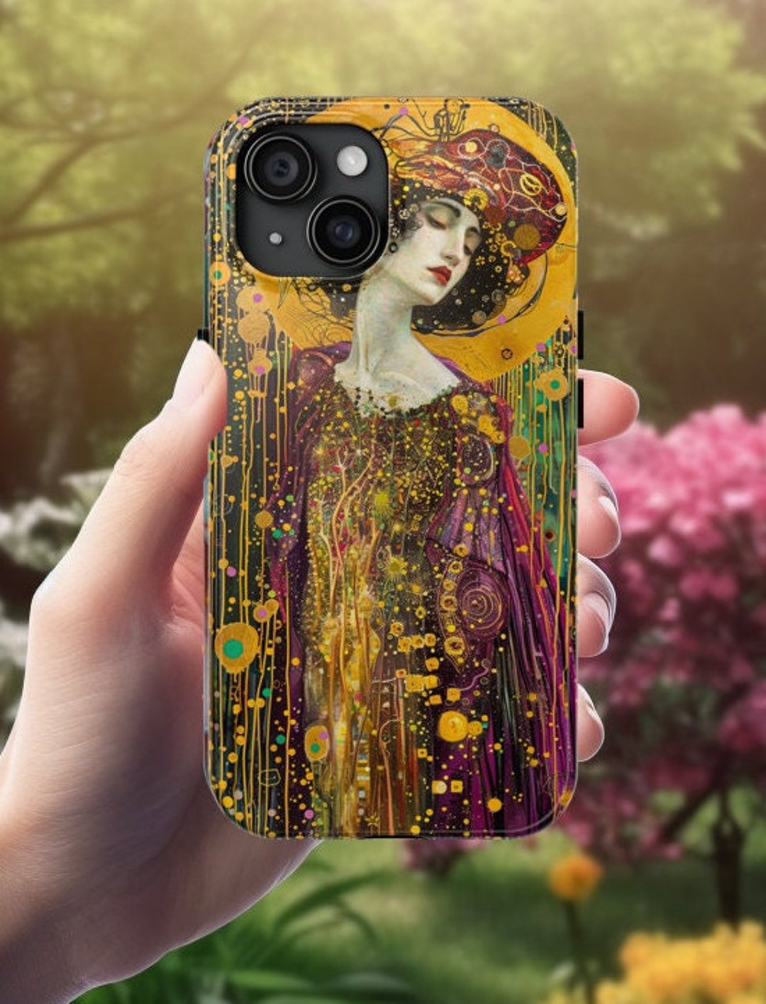 Klimt Inspire Woman, Tough Phone Cases, Artistic, Art Deco, Gift Idea ...
