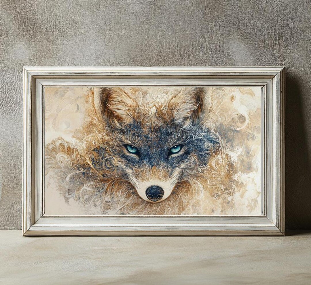 Mystical Coyote, Shapeshifter Digital Wall Art Design, Animal ...