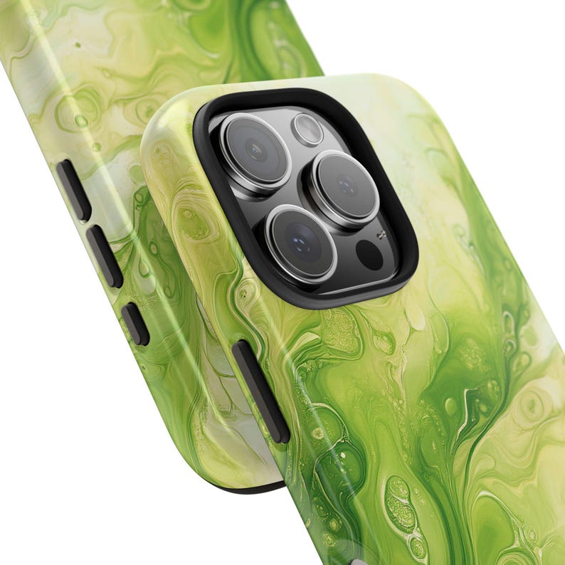 Lime Green Swirl Phone Case: Abstract Protective Cover - Etsy