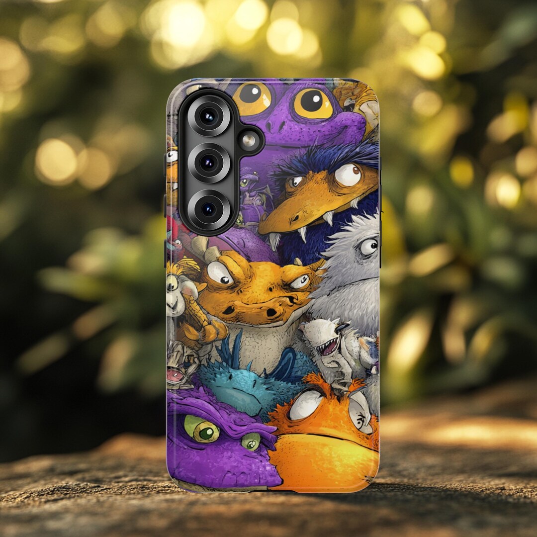 Phone Case, Comic Creatures Monster Lover Tough Case, Durable Cover ...