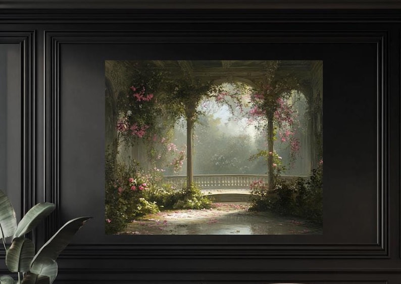 Digital Rococo Style Wall Art: Room Decor, Romantic Theme, Download ...
