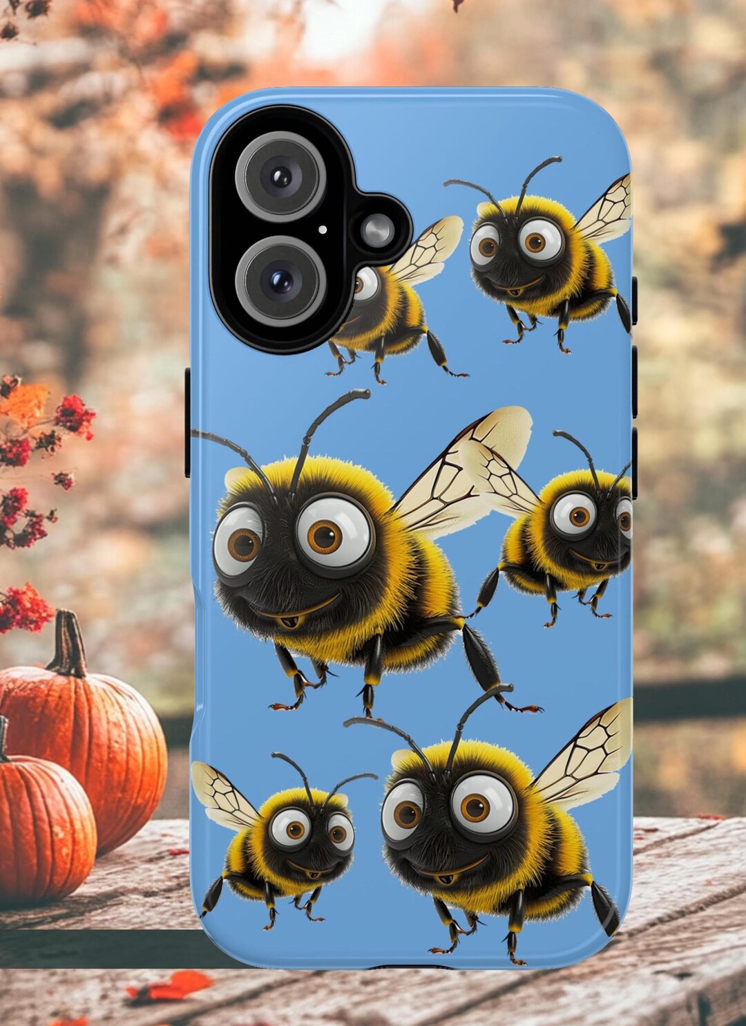 Bee-themed Phone Case, Cute Bee Case, Funny Phone Cover, Insect Lover ...