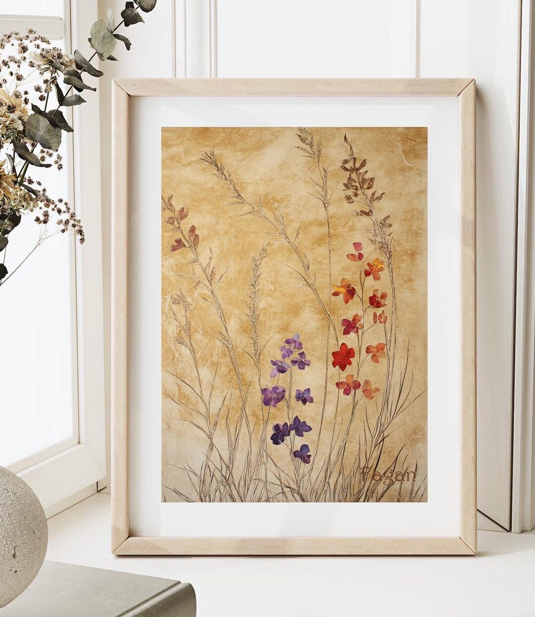 Eco Tea-stained Image Poster Print, Matte Vertical Posters, Room Decor ...