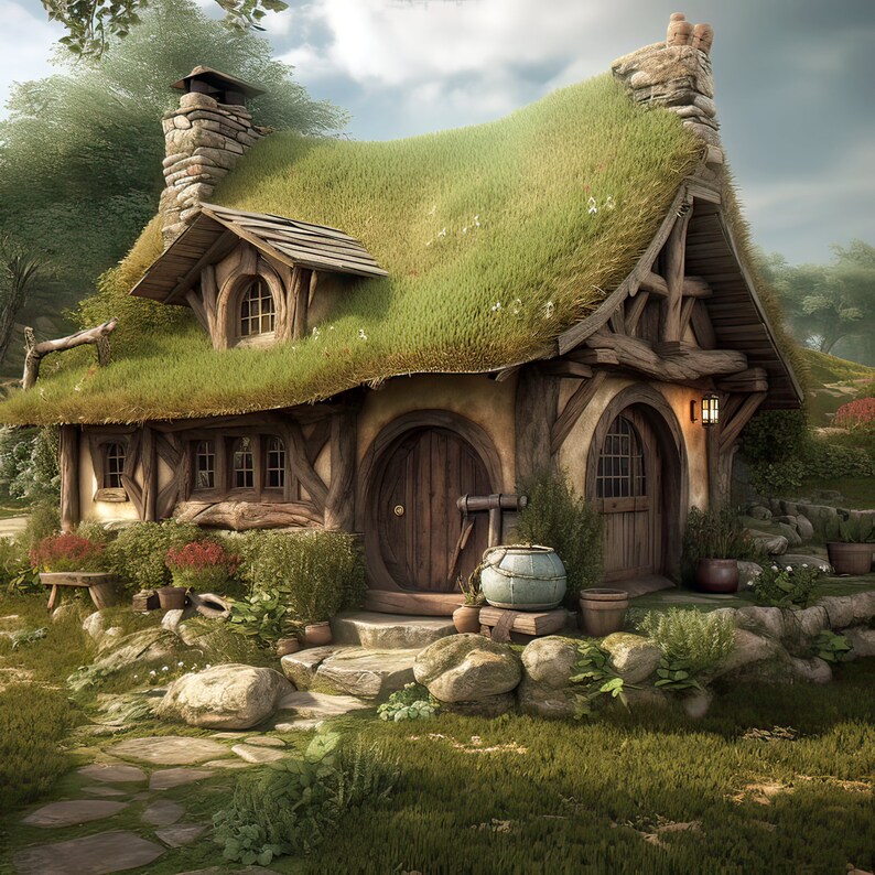 Digital Download Wall Art, Fairy Country Room Decor Idea, Fantasy ...