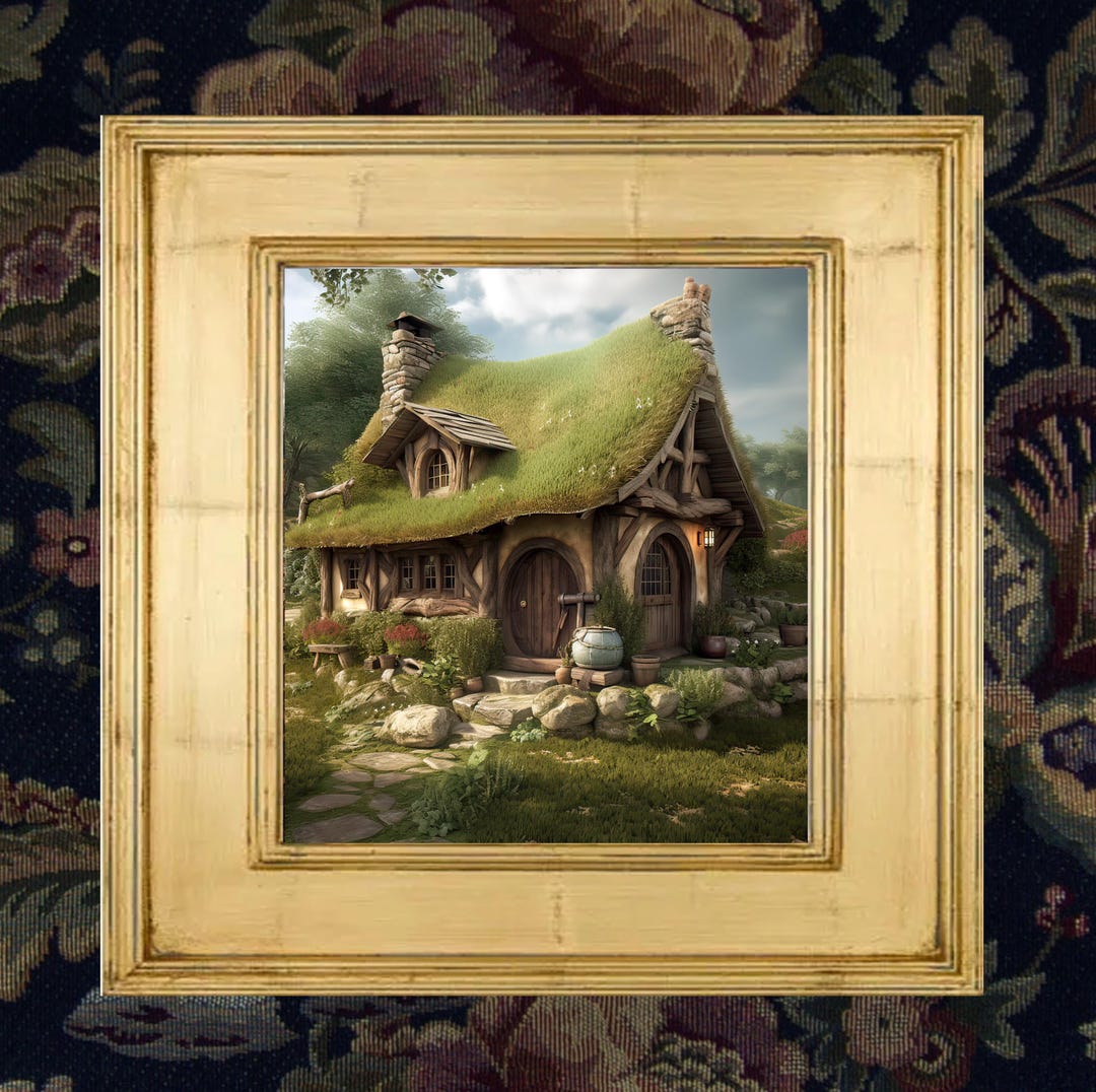 Cottagecore Digital Fantasy Cottage Design, Instant Download Wall Art ...