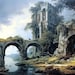 Romantic Ruins DIGITAL Landscape, Impressive, Romantic Art, Wall Art ...