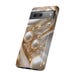 Pearl Elegance Phone Case: Faux Pearl & Gold Design, Impact Resistant ...