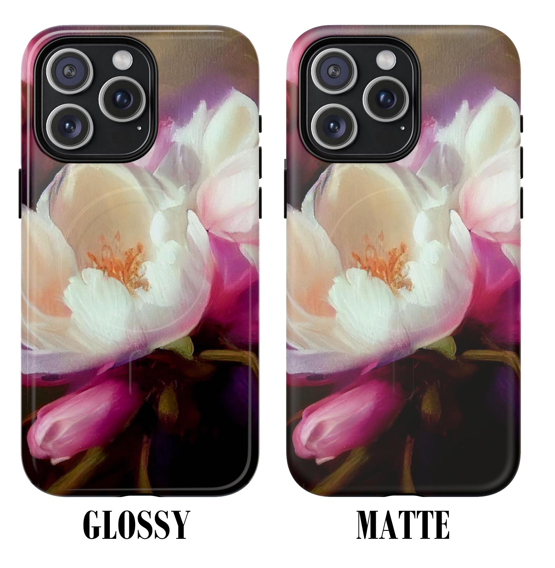 Magnolia Floral Magsafe iPhone Case: Elegant Romance Style - Etsy