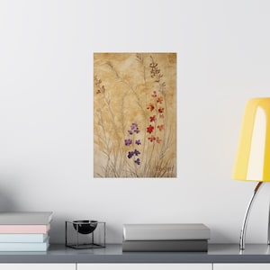 Eco Tea-stained Image Poster Print, Matte Vertical Posters, Room Decor ...