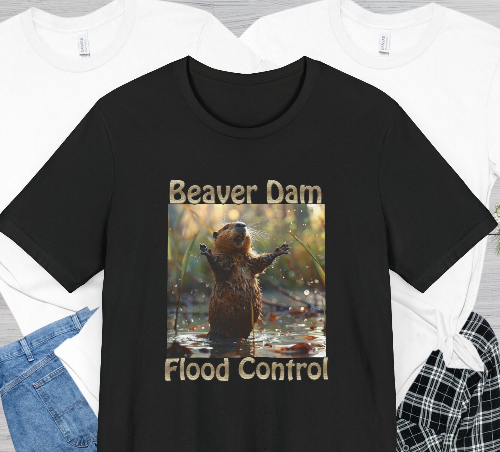 Beaver Dam, Flood Control, Graphic Design, Unisex, Jersey, Short Sleeve ...