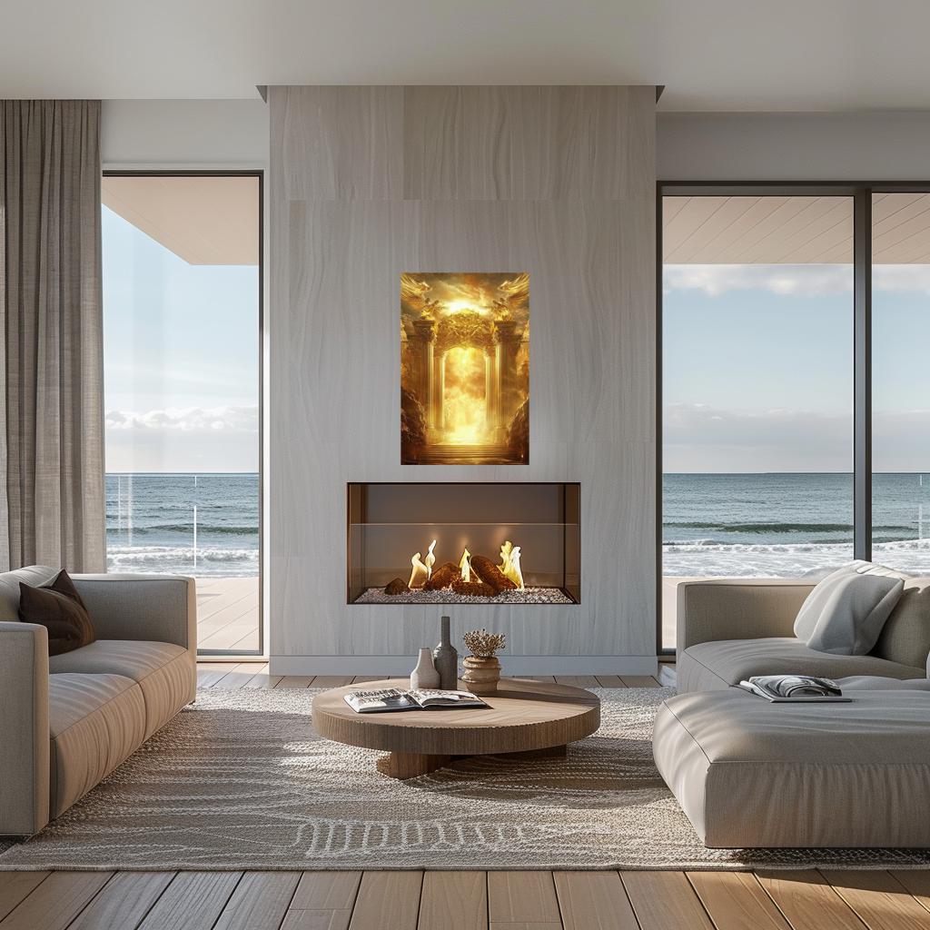 Digital Image, Christian Art Design, Winged Angel, Heavengate, Gift ...