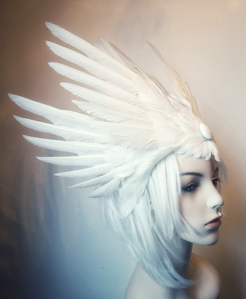 Seraphim Headdress Angel Wings Costume Cosplay Fantasy Etsy