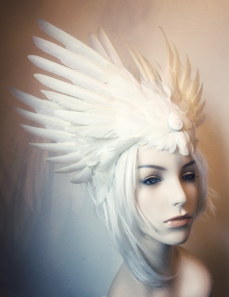 Seraphim Headdress Angel Wings Costume Cosplay Fantasy Etsy
