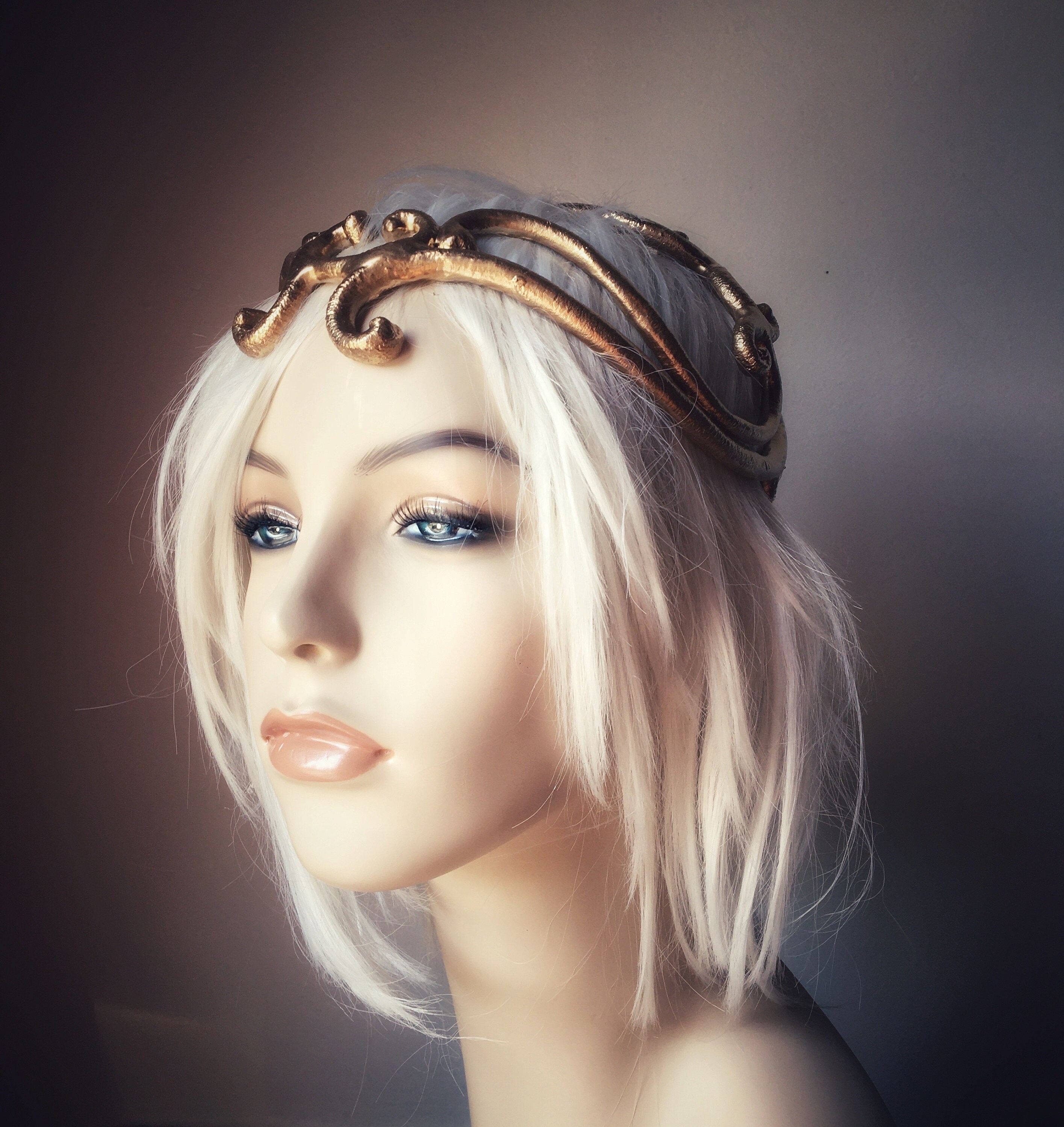 Gold Filigree Circlet, Fantasy Costume Bridal Wedding, Crown, Cosplay ...