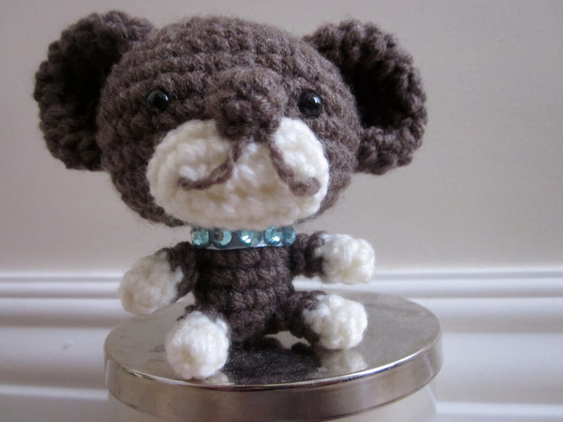 Keychain Toy Teddy the Brown Bear Crochet Key Ring - Etsy