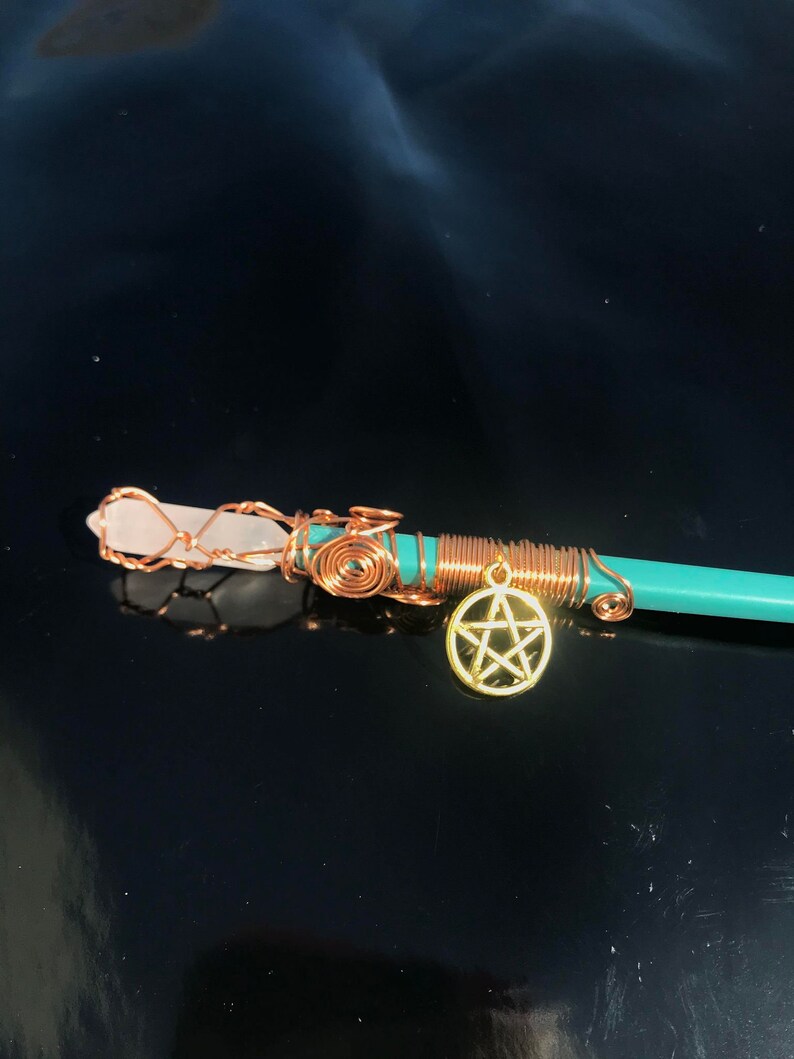 Crystal Wand Handmade Wand Magic Crystal Wand Wicca Wand - Etsy