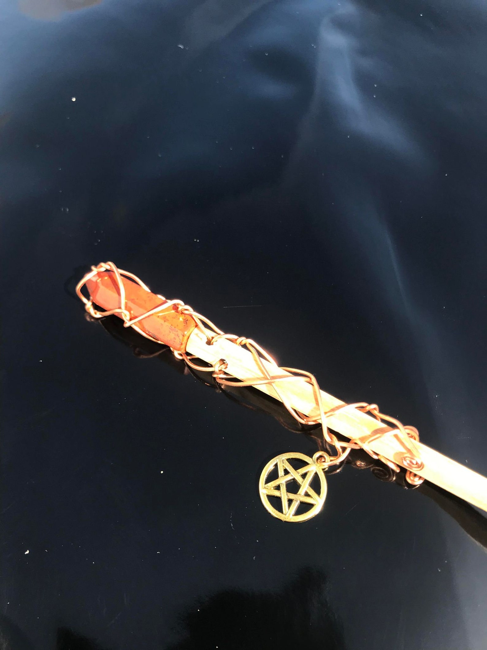 Crystal Wand Handmade Wand Magic Crystal Wand Wicca Wand - Etsy