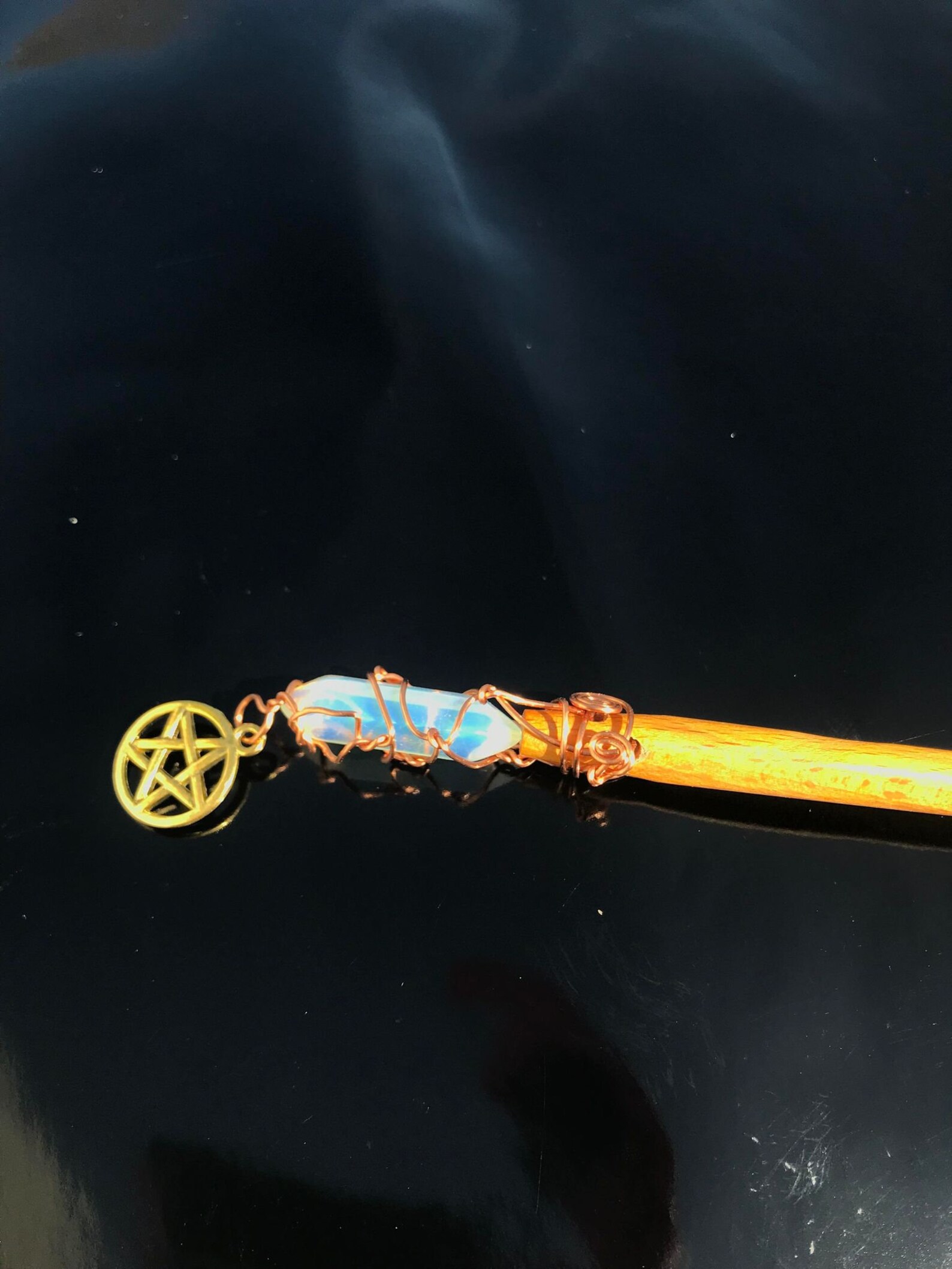 Crystal Wand Handmade Wand Magic Crystal Wand Wicca Wand - Etsy