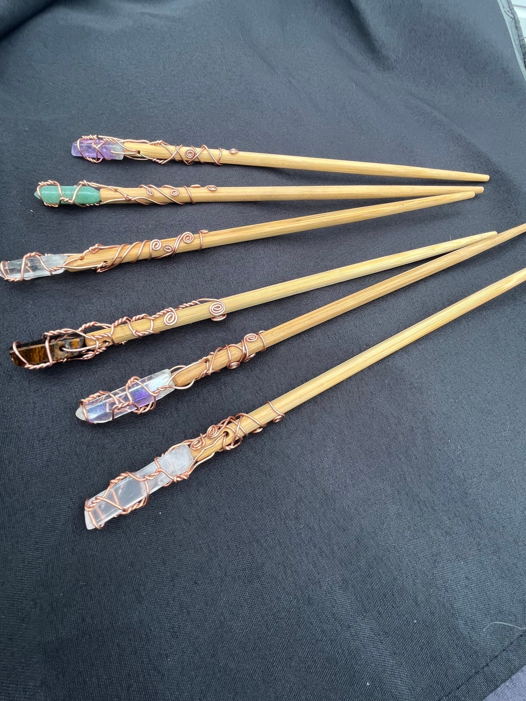 Crystal Wand, Handmade Wand, Magic Crystal Wand, Wicca Wand, Crystal ...