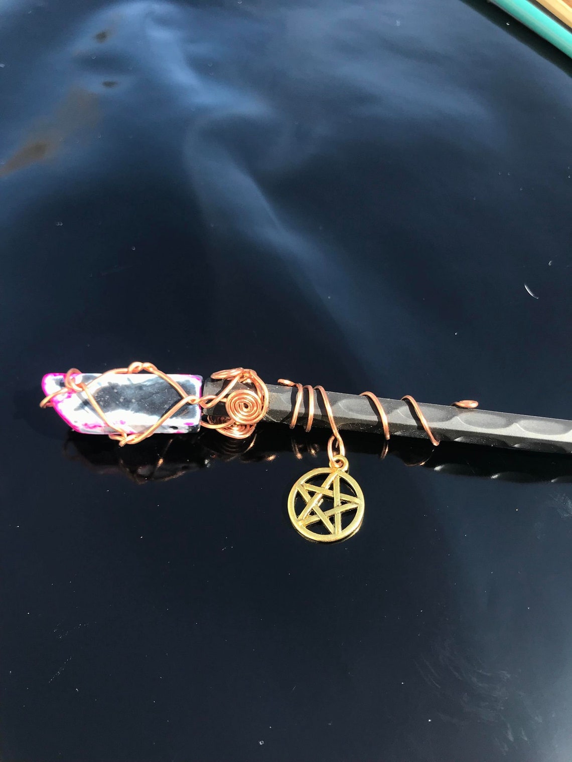 Crystal Wand Handmade Wand Magic Crystal Wand Wicca Wand - Etsy