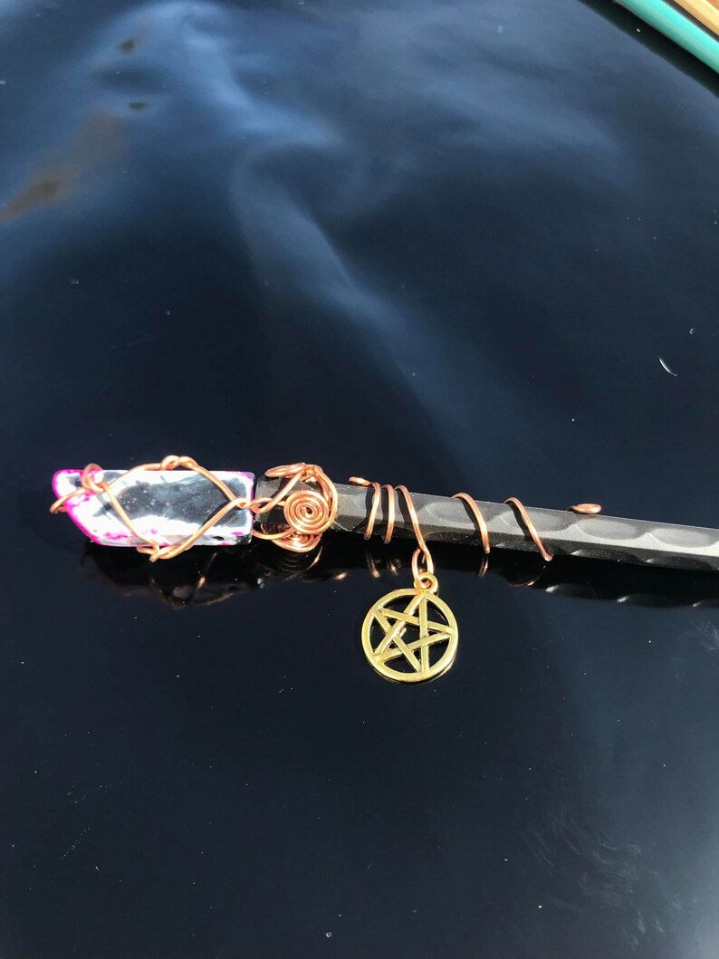 Crystal Wand Handmade Wand Magic Crystal Wand Wicca Wand - Etsy