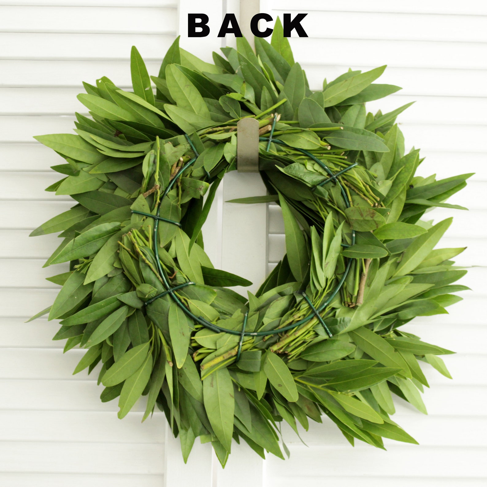 Fresh Handmade Bay Leaf Wreath 12 Greenery Wreath for - Etsy