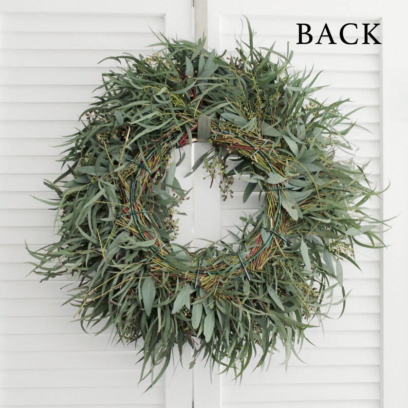 Fresh Handmade Willow Eucalyptus + Seeded Eucalyptus Wreath 20 ...
