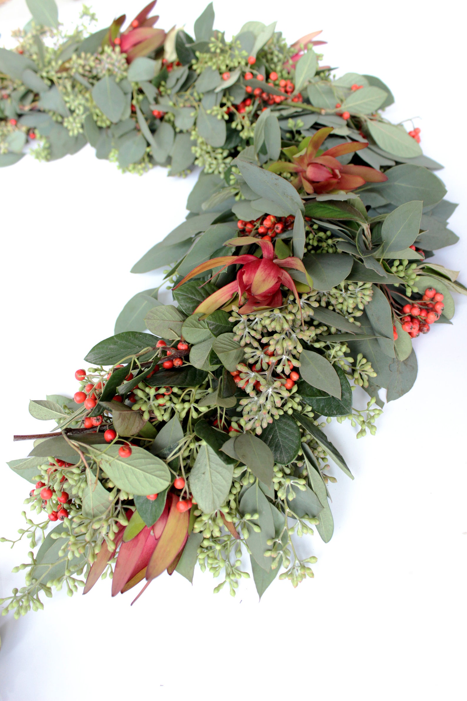Handmade Fresh Premium Winter Garland for Wedding Home - Etsy
