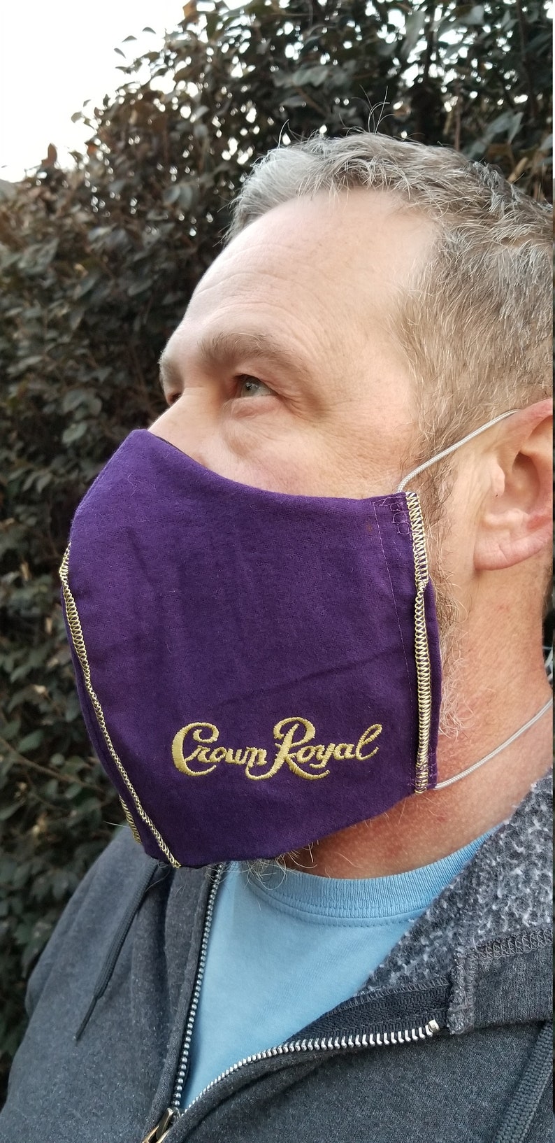 Mask for the Bearded Man Crown Royal Bag | Etsy