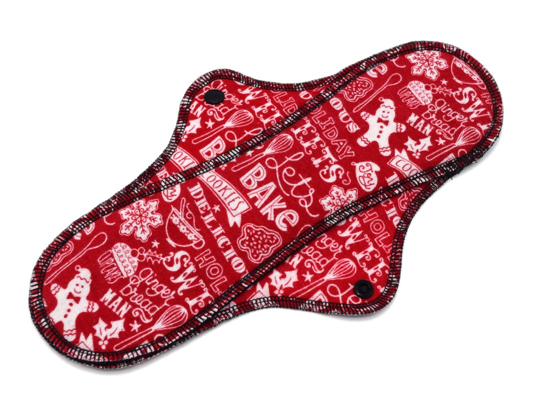 Reusable Menstrual Cloth Pad, Leakproof Cotton Flannel Period Pads ...