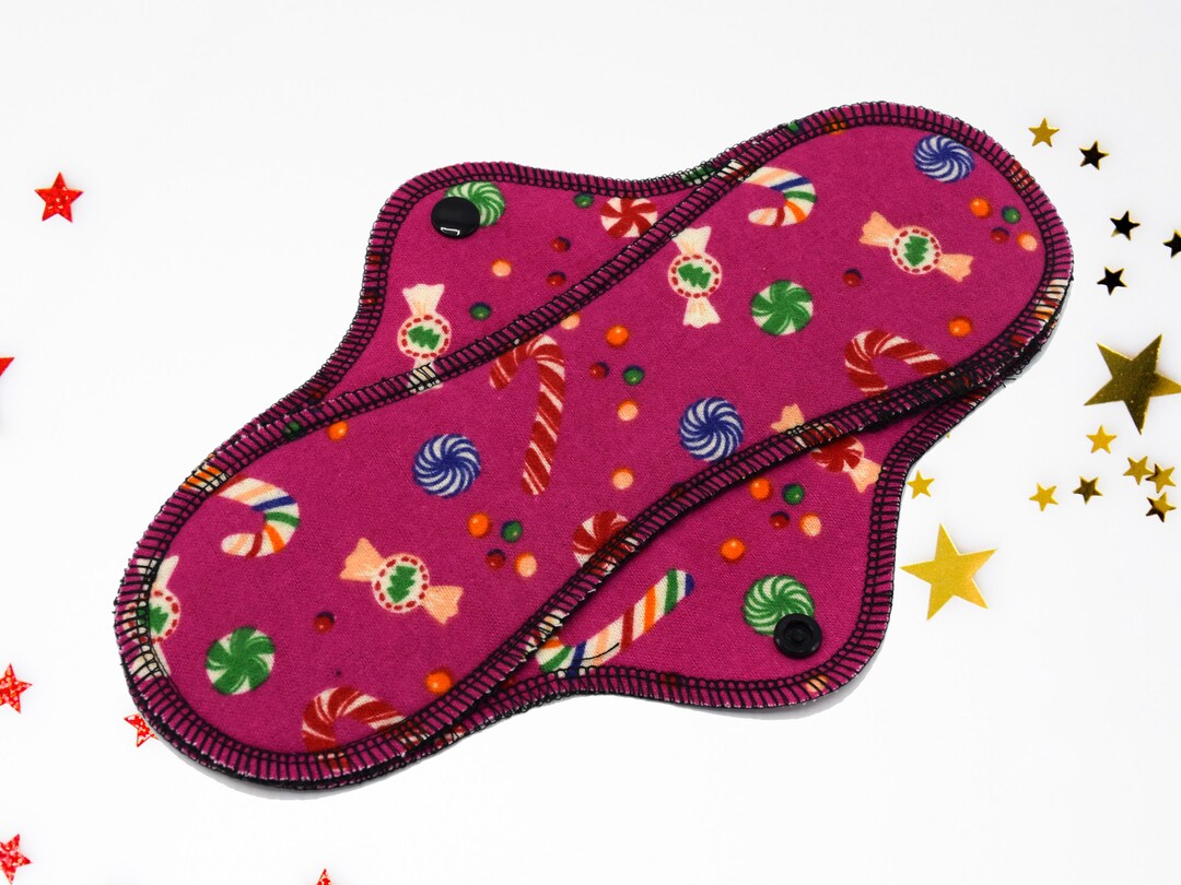 Reusable Menstrual Cloth Pad, Leakproof Cotton Flannel Period Pads ...