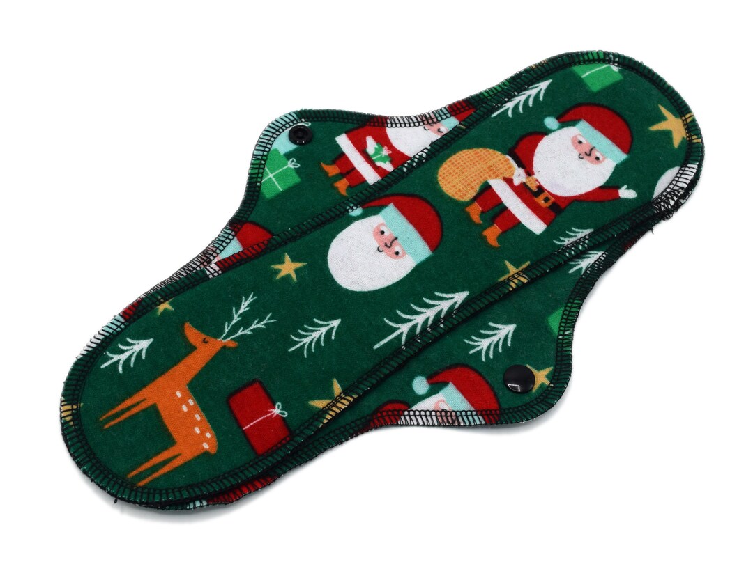 Reusable Menstrual Cloth Pad, Leakproof Cotton Flannel Period Pads ...