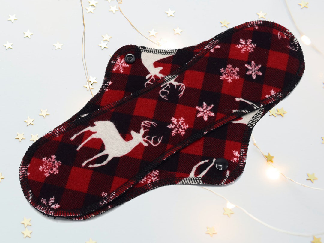 Reusable Menstrual Cloth Pad, Leakproof Cotton Flannel Period Pads ...