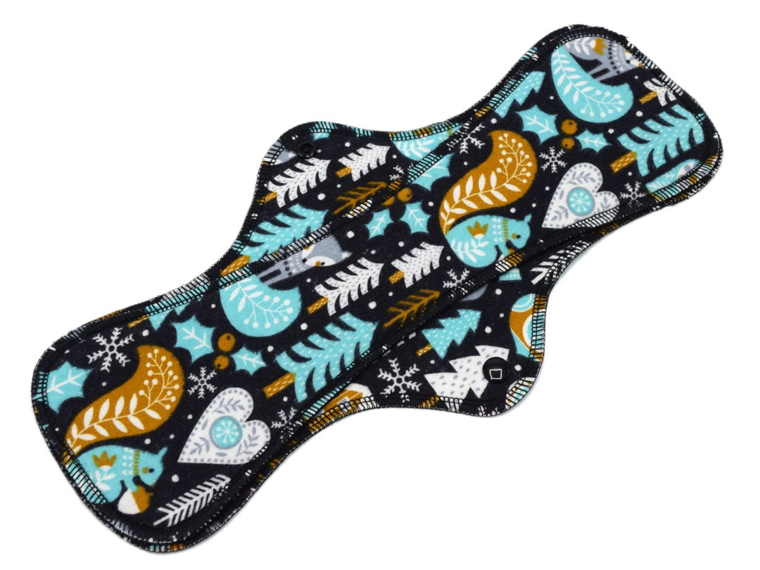 Reusable Menstrual Cloth Pad, Leakproof Cotton Flannel Period Pads ...