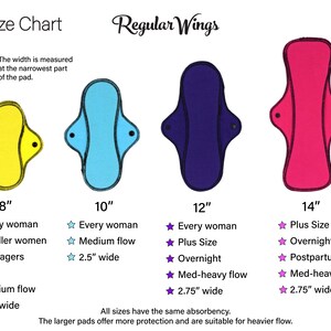 Reusable Menstrual Cloth Pads, Leakproof Cotton Flannel Period Pads ...
