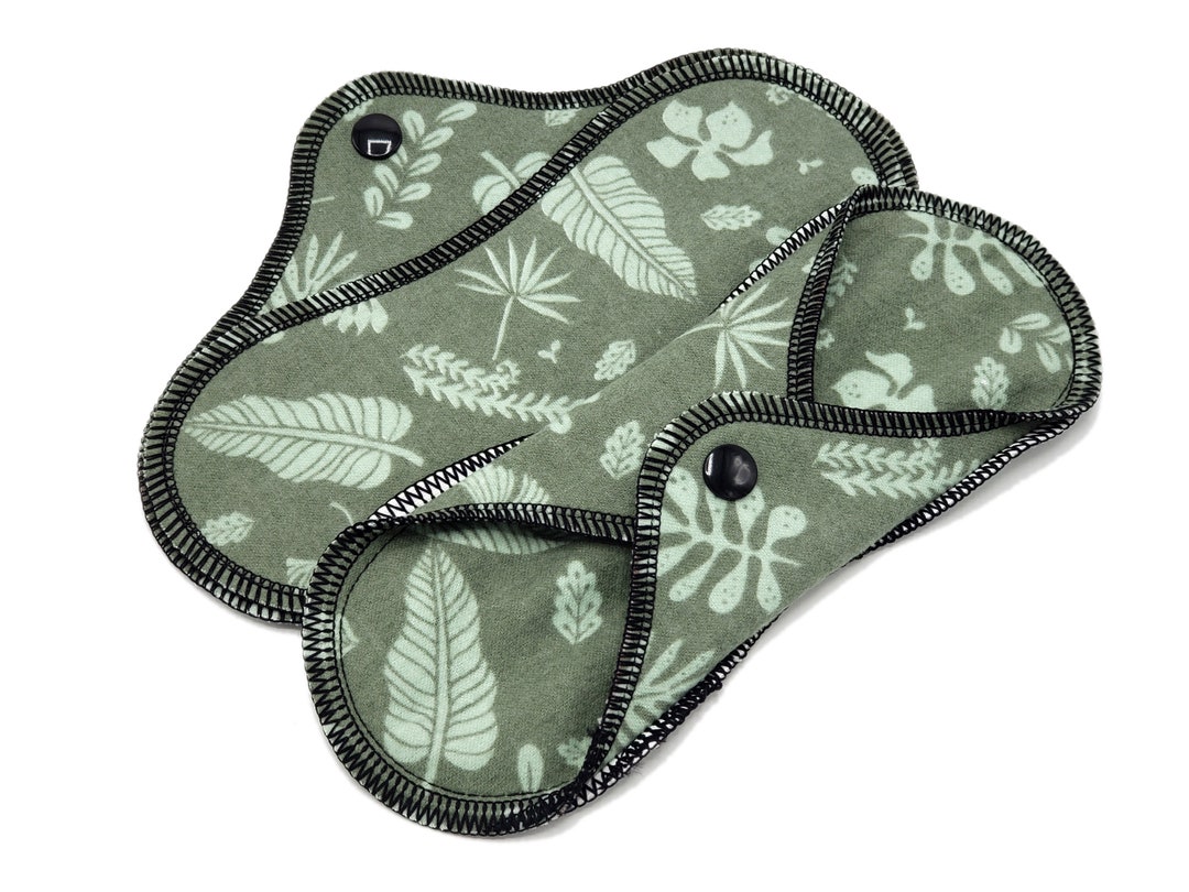Organic Cloth Panty Liners, Super Soft Cotton Flannel Pads for Light ...